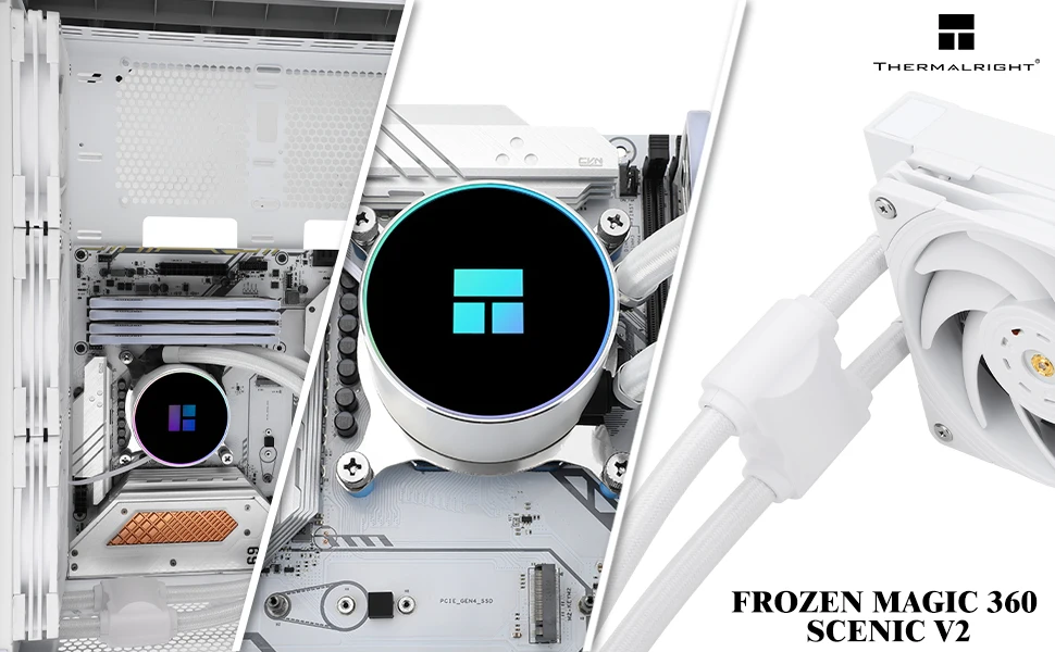 Thermalright Frozen Magic 360 Scenic V2 Water Cooling360 White Cooling ...