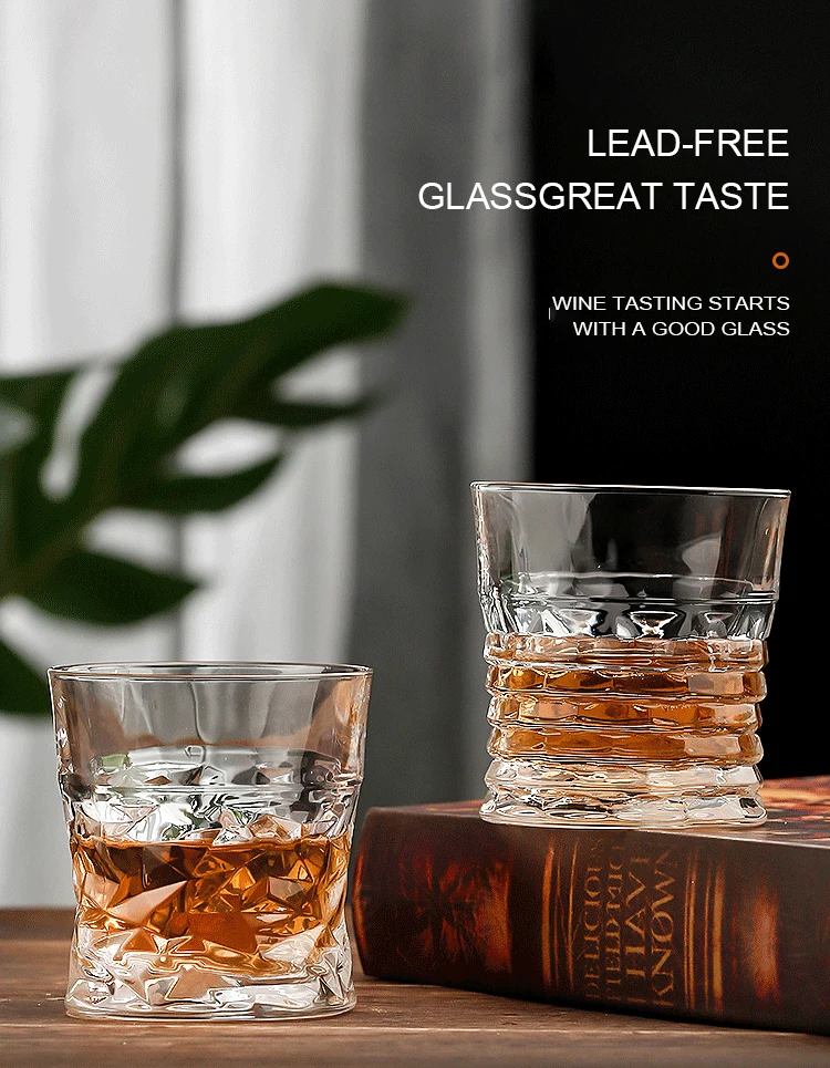 European Cloud Whiskey Glass Cup Sodium-calcium Glass for Household Use ...