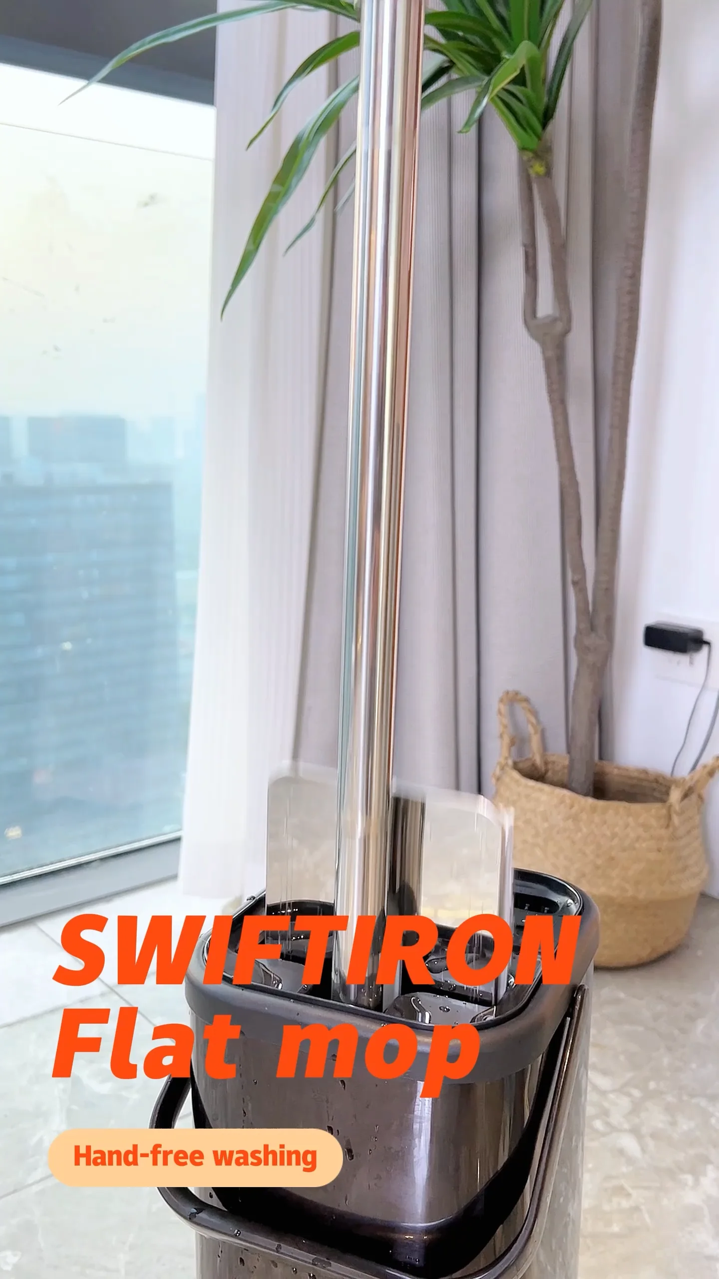 Hand Free Easy Use Self-washed Magic Flat Mop,Mop With Bucket,Cleaning ...