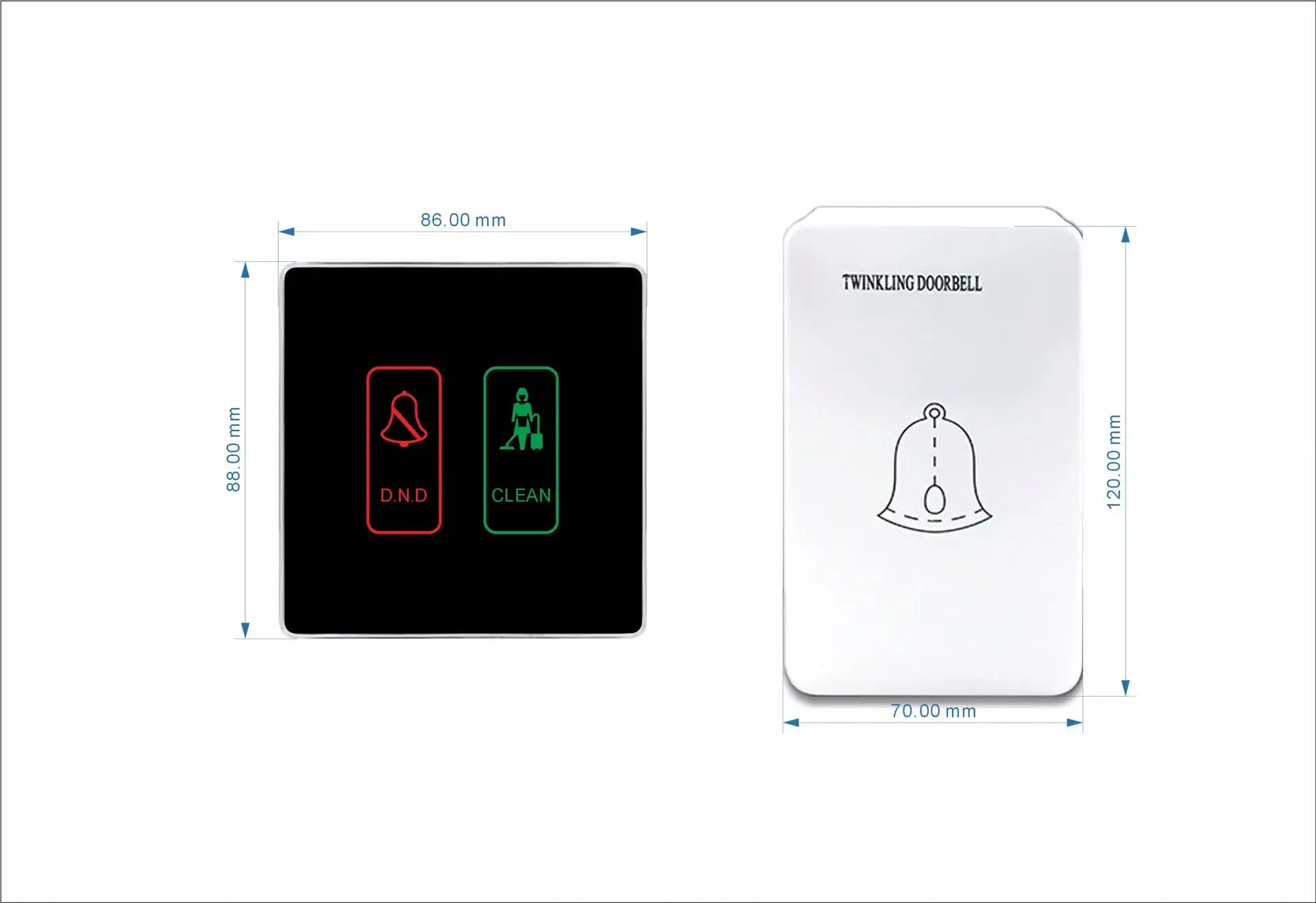 Hotel DND Touch Switch Room Service Switch Work with Doorplate with ...