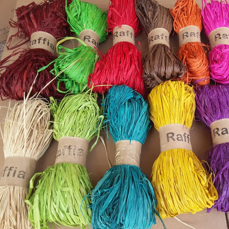 Sunjoy Wholesale Colorful Natural Raffia Rope - 7-15 Days Lead Time