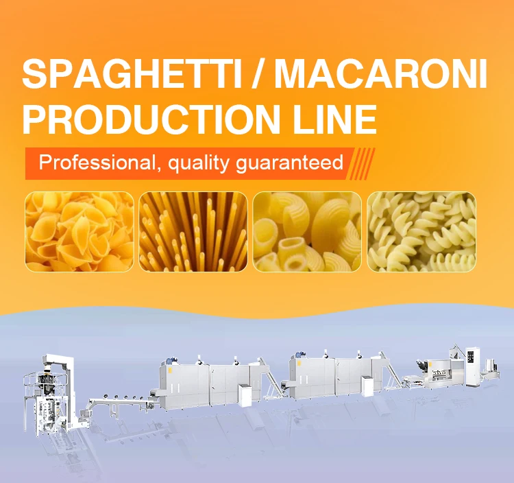 Single Screw Macaroni Extrusion Thread Pasta Production Line Equipment ...