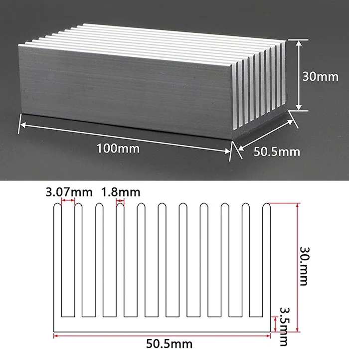 Heatsink Cooling Module Aluminum Heat Radiator Cooling Fin for High ...