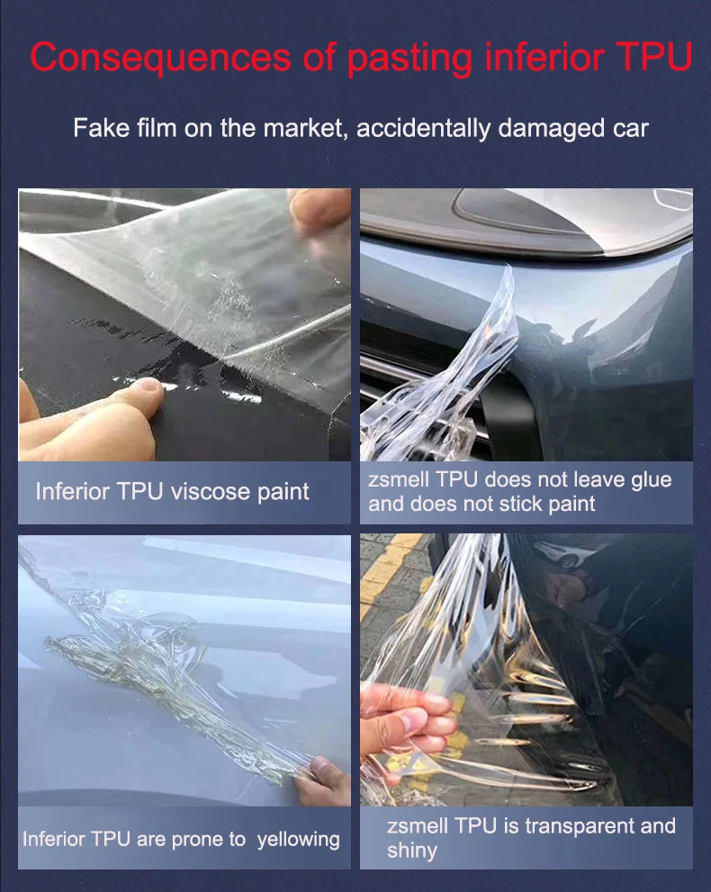 Zsmell Tpu Ppf Film - Buy Ready To Ship Manufacturer Vinyl Clea Self ...