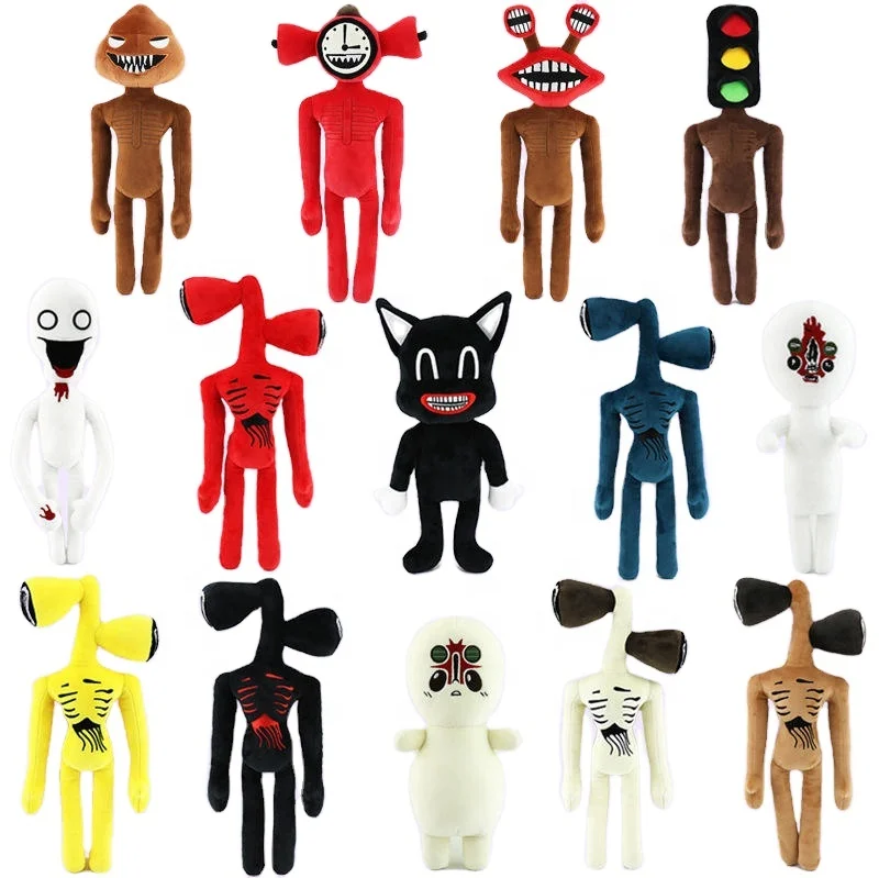 Siren Head Plush Toys White Black Siren Head Stuffed Doll Horror ...