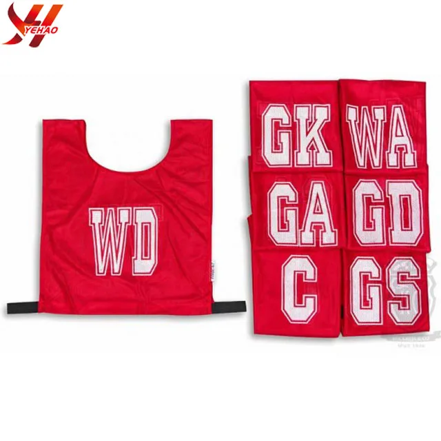 Custom Made Netball Bib For High School Team - Buy Netball Bibs ...