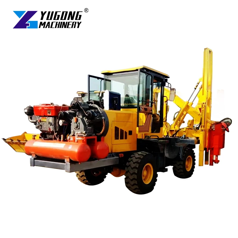 Guardrail Piling Driver Small Piling Machine For Guardrail Installation ...