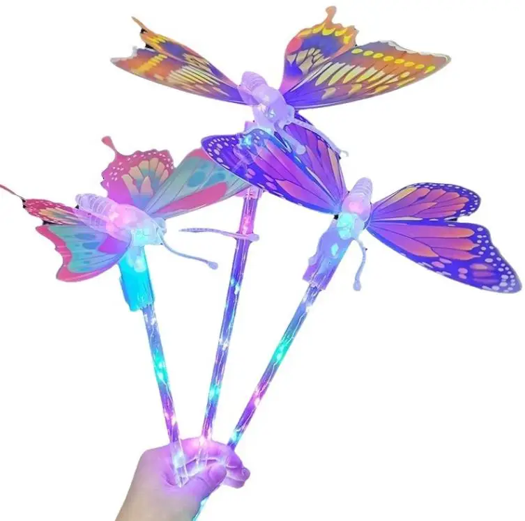LED Butterfly Sticks - Shining Wand for Kids' Festivals