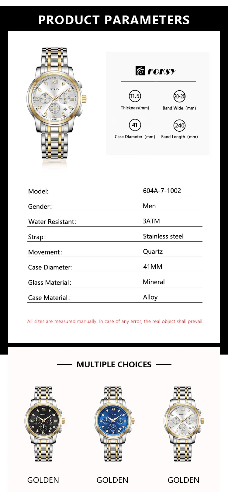 Shop High-Quality Men's Waterproof Luxury Watch with Diamond Custom Logo