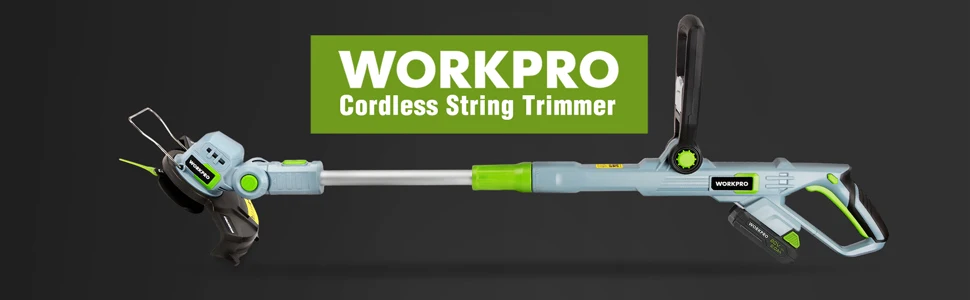 Workpro 20v Cordless Grass Trimmer Set Electric Lawn Mower 2000mah Li ...