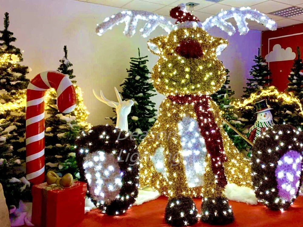 Giant Rudolph the Red Nosed LED Lighted Reindeer Decorations