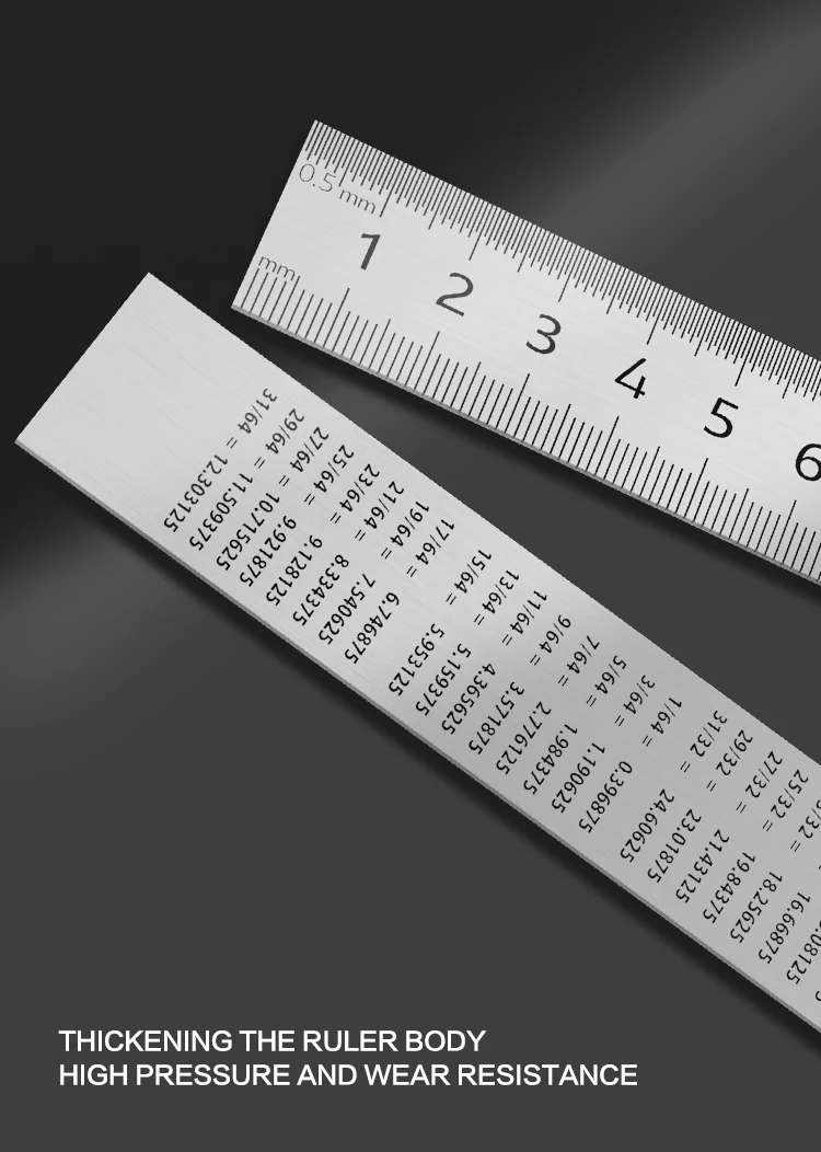 Wholesale Photo Etching Stainless Steel Ruler 15cm-2m