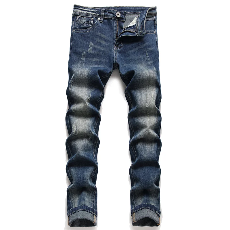 Custom Loose Fit Vintage Flare Jeans Men Stacked Denim Men's Jeans High ...