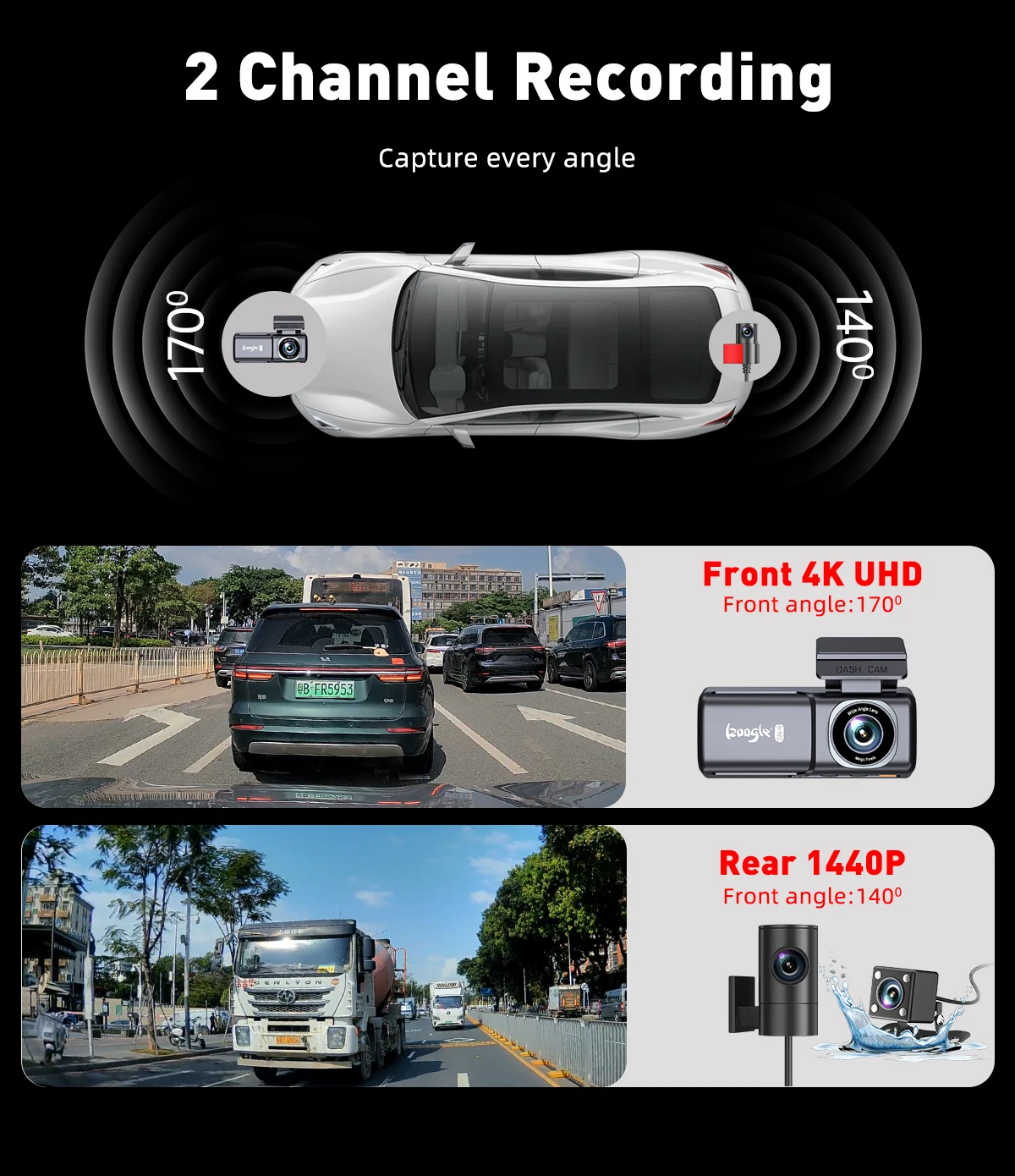 6 Lens 4G Dashcam SONY STARVIS IMX 335 - 4K Video Recorder