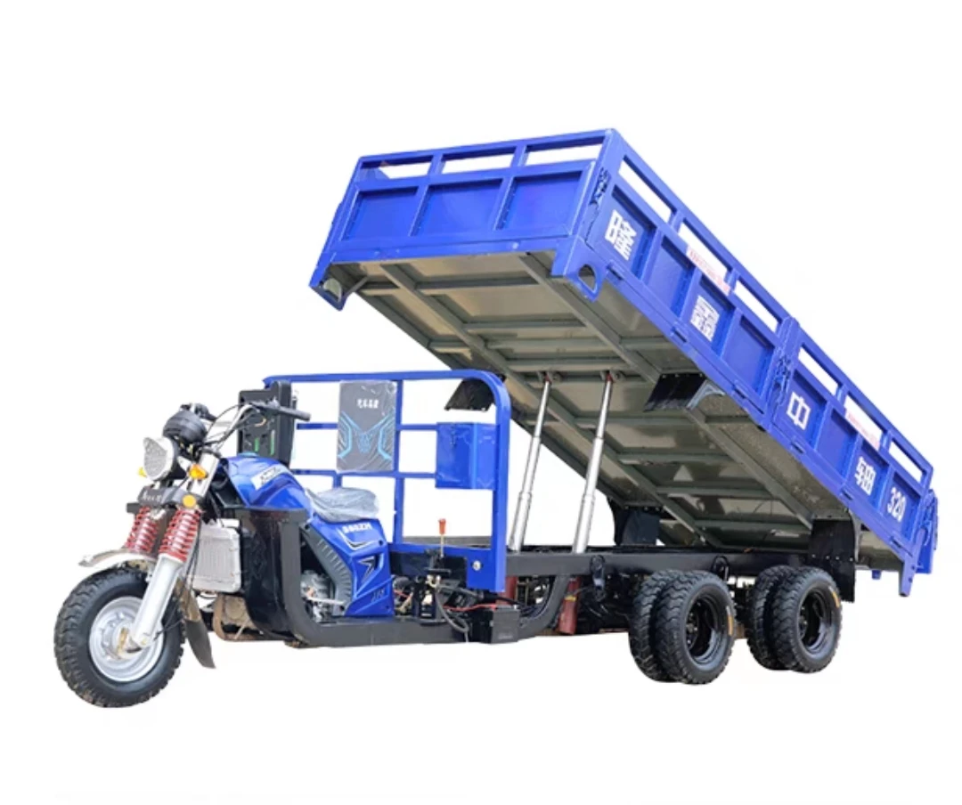 Heavy-Duty Eight-Wheel Motorcycle with Rear Axle Special Transportation ...