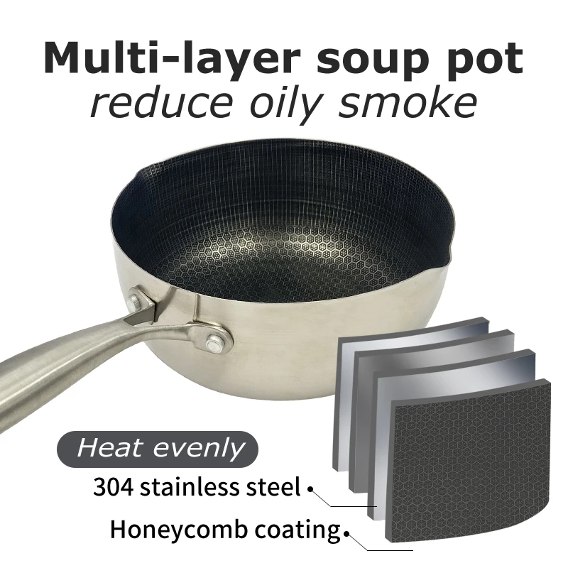 Stainless Steel Honeycomb Cookware Set Cooking Pots Set And Pans ...