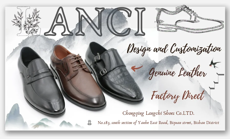 LANCI Luxury Crocodile Skin Leather Handmade Shoes