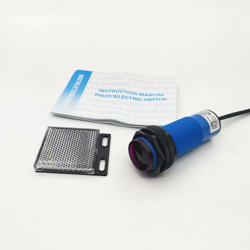 M30 Retroreflective Type Photoelectric Sensor Dc 10-30v 3 Wire Pnp Npn ...