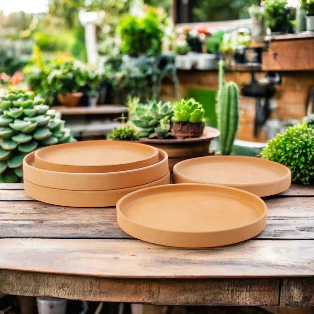 Classic Round Terracotta Planter - Perfect for Indoor & Outdoor