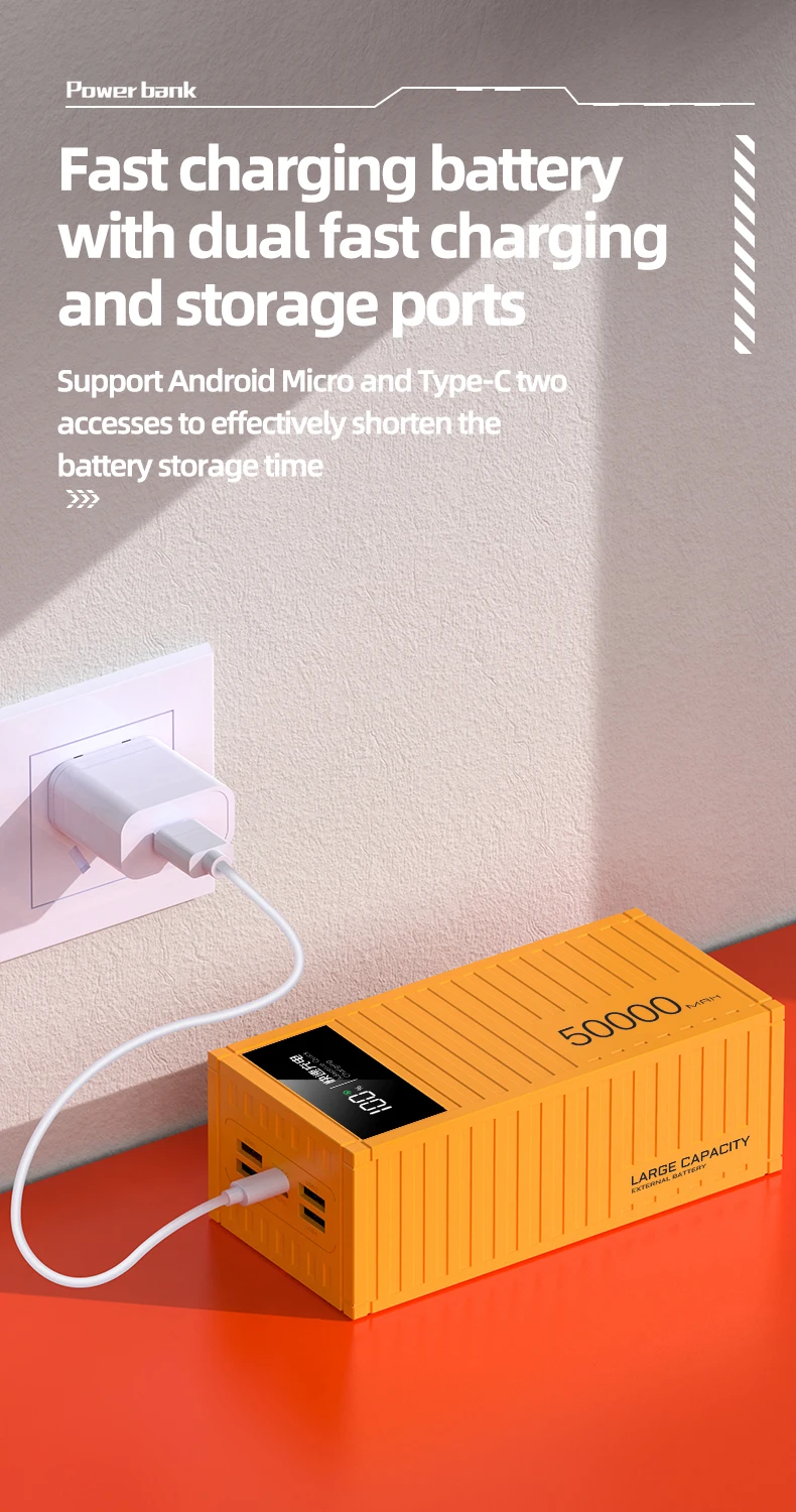 Stw Wholesale Portable Mini Container 50000mah Power Bank
