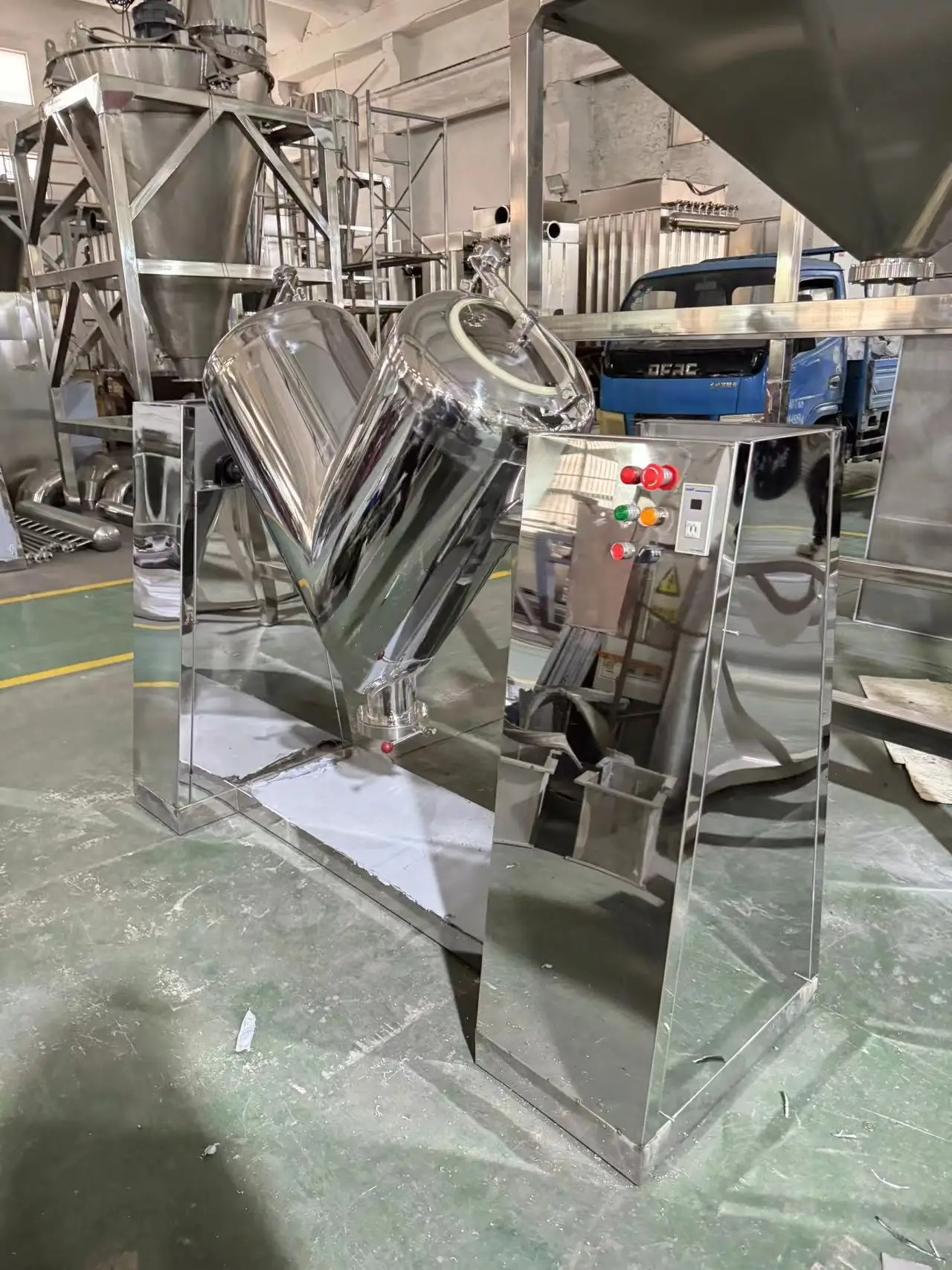 V Type Mixing Machine for Powder Washing Powder - High Efficiency