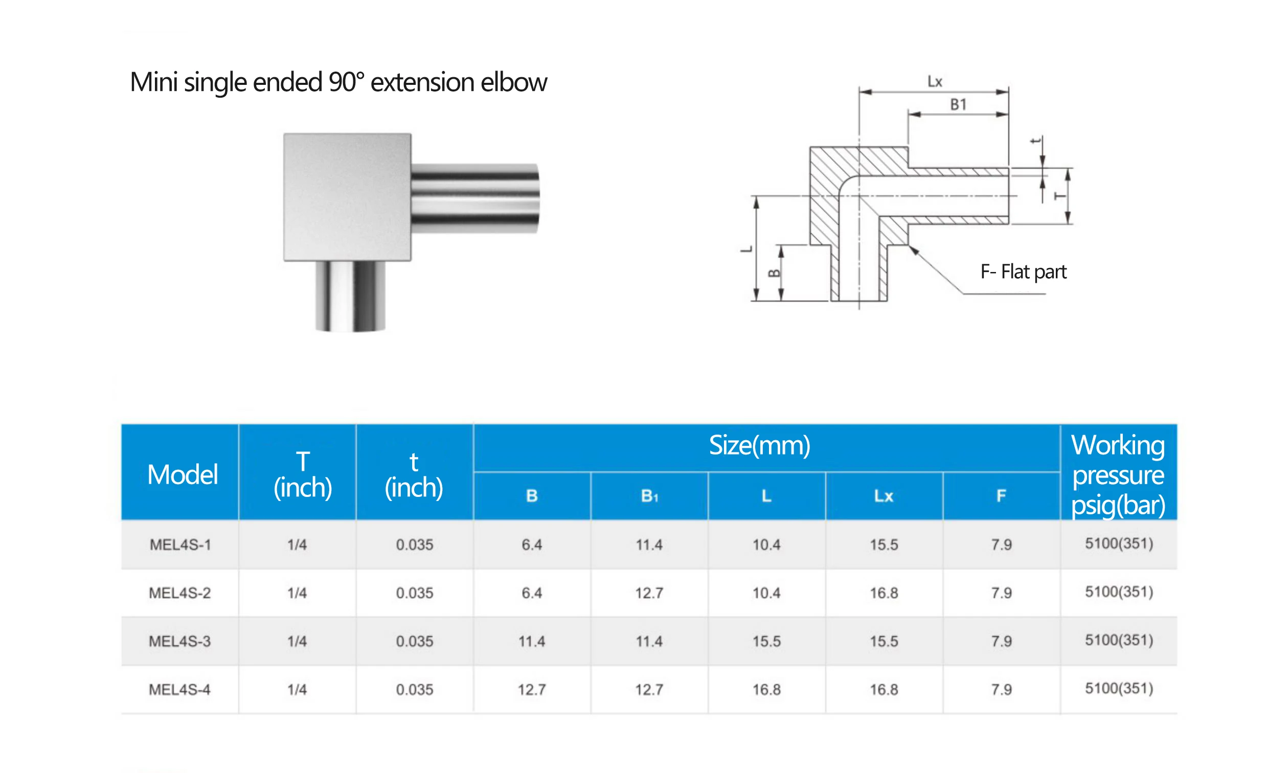 316 Stainless Steel VCR 3 Way Connector - Ultra-purity