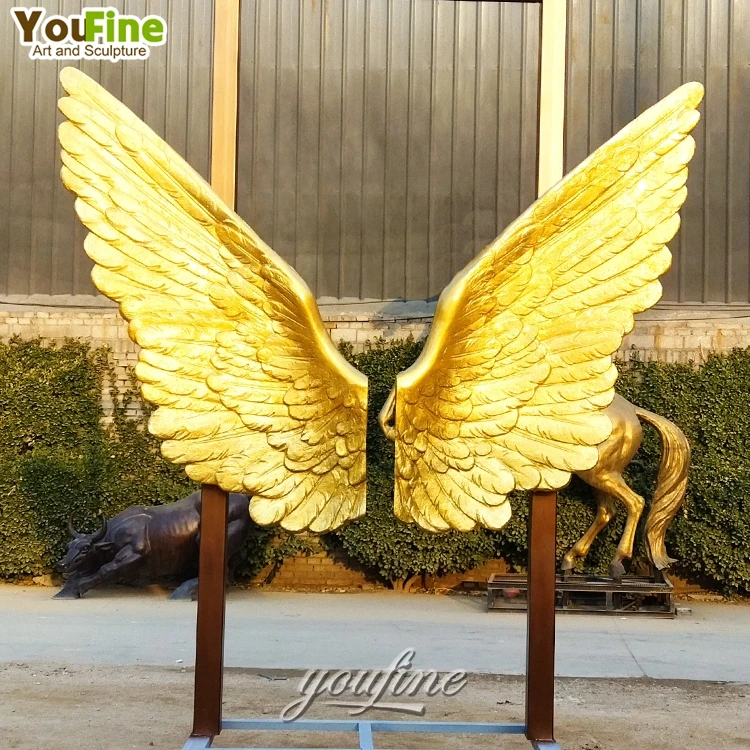 Outdoor Design Garden Decorative Sculpture Metal Angel Wings Sculptures ...