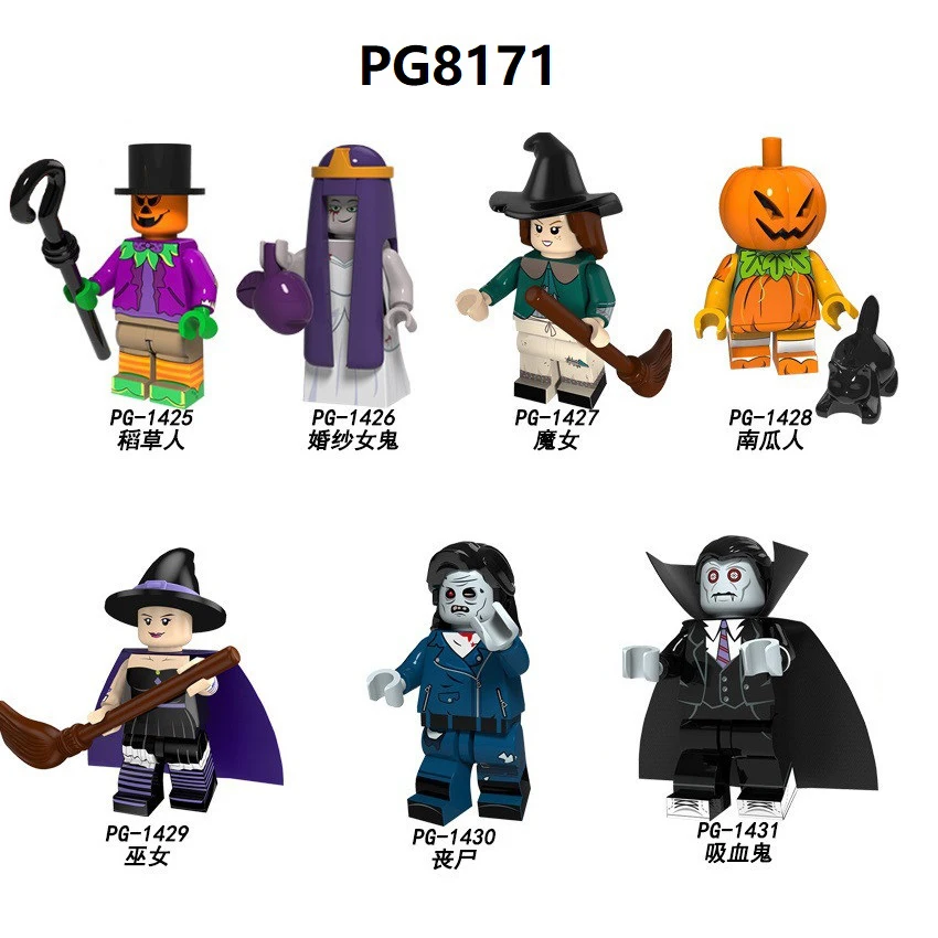 Halloween Cartoon Horror Movie Assemble Bricks Death Creey Doll Billy ...