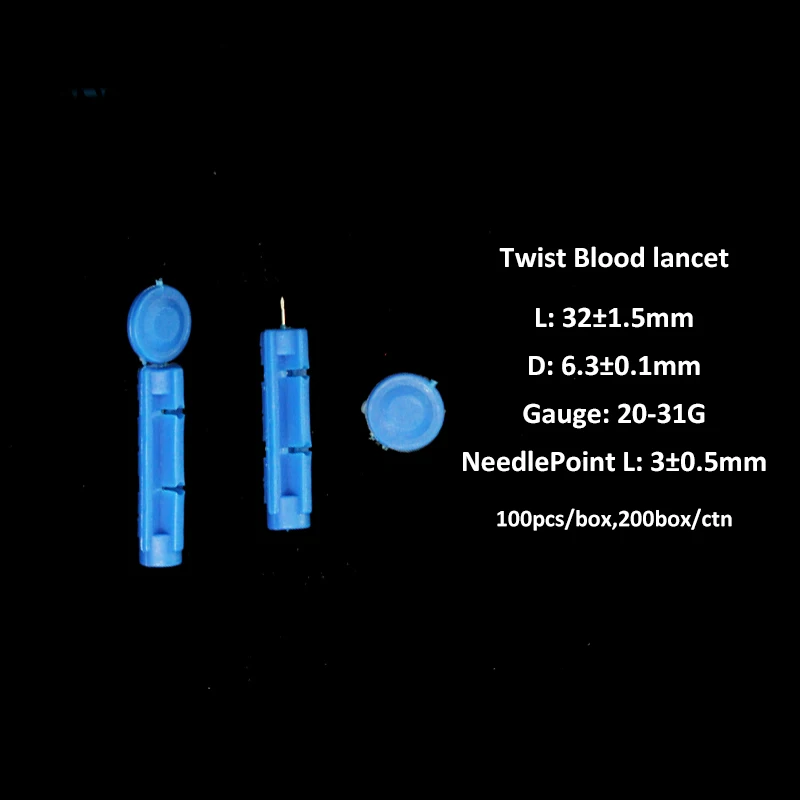 Sterile Twist Blood Lancet 21G-30G - CNWTC Medical Disposables