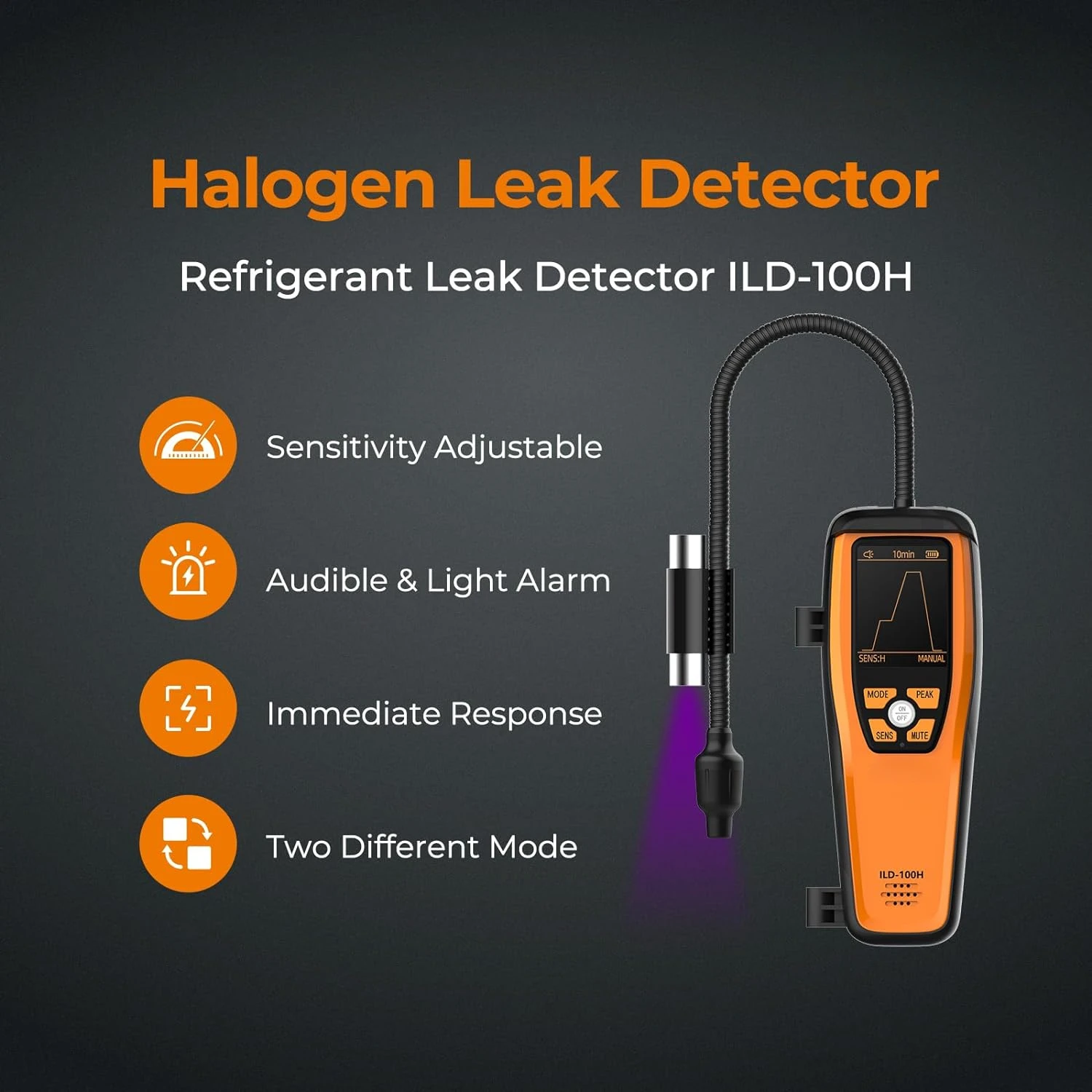 HVAC Refrigerant Leak Detector 10 Yrs Infrared Sensor Life Air ...