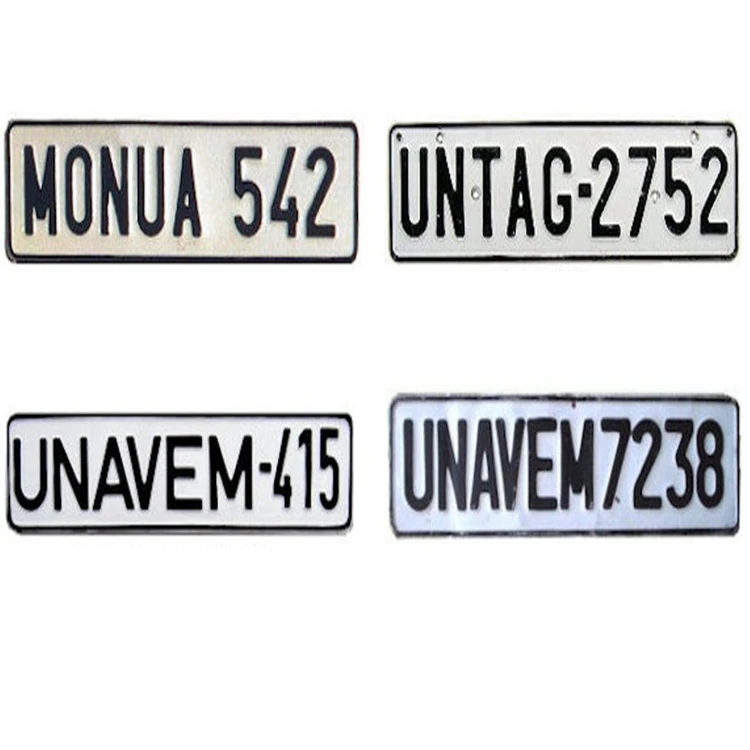 Benin License Plates Custom Embossed Blank Sublimation Car Aluminum ...