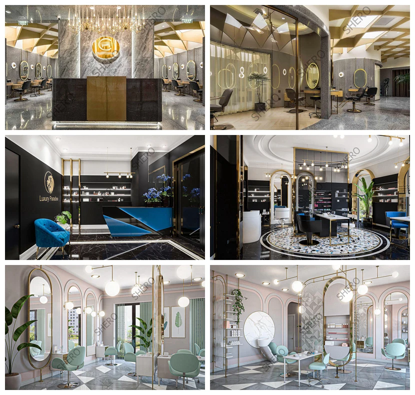 Barber Shop Interior Design Professional Barber Shop Furniture Set ...