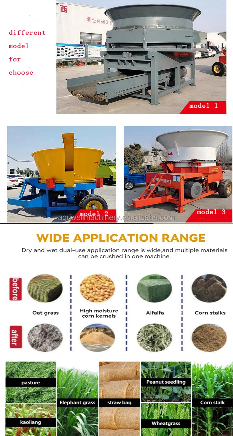 Large Disc Crusher Automatic Hay Silage Guillotine Large Bale Crusher ...