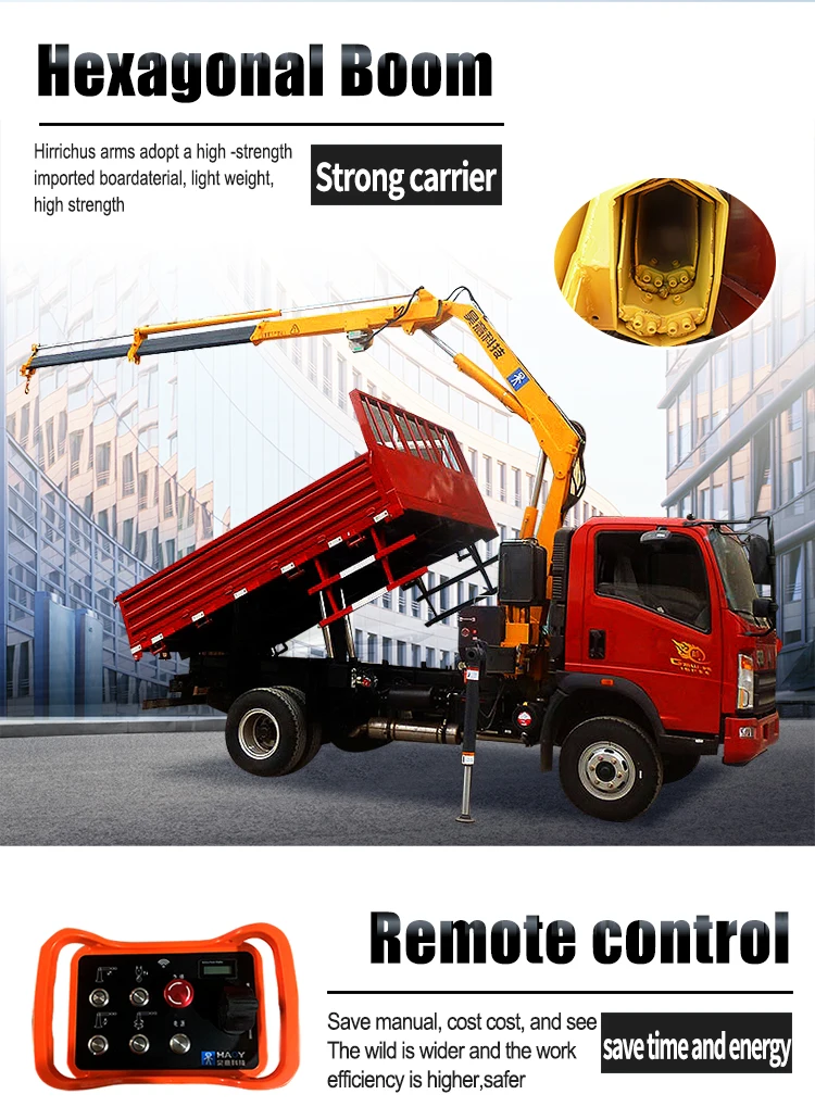 Mobile 5 Ton 4 Ton Lorry Small Truck Crane Manipulator - Buy Cranes ...