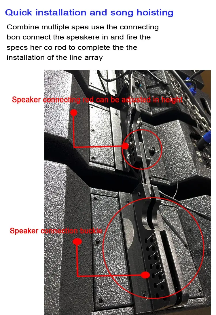 Line Array Speakers - Professional Power Amplifier Audio