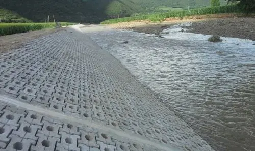 Solid I-shaped Water Conservancy Interlocking Block Ecological Slope ...