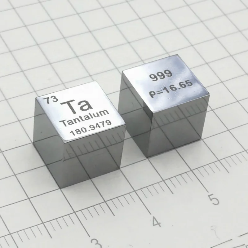 Tantalum Ta Metal 10mm Density Cube 99.95% Pure For Element Collection ...