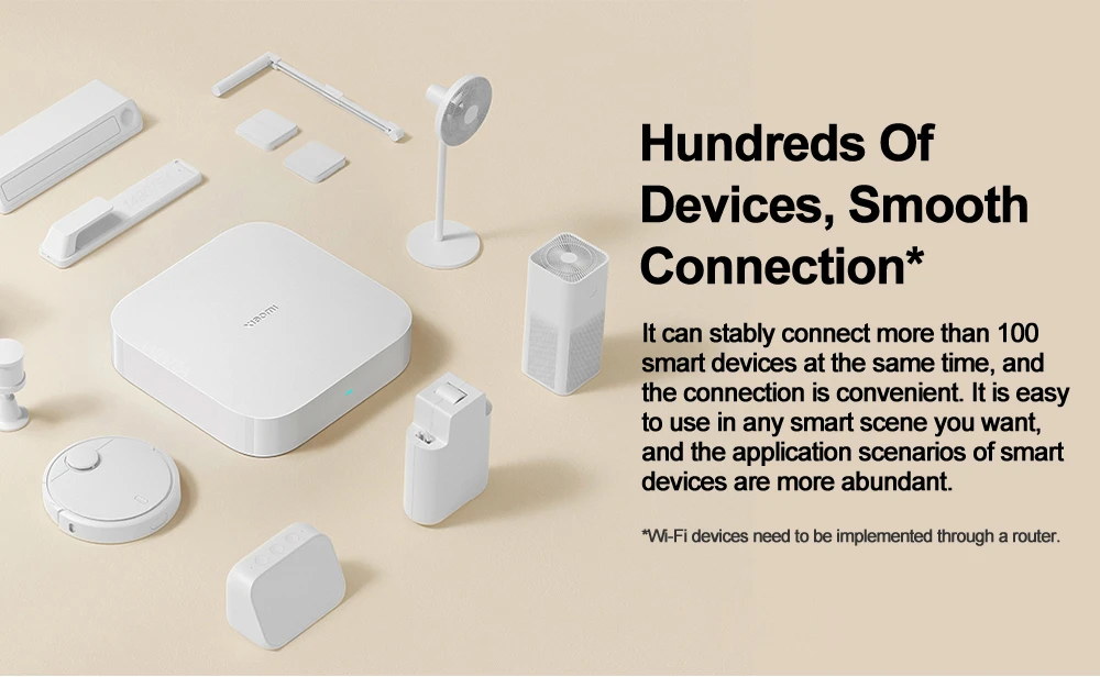 Xiaomi Smart Home Hub 2 With Wired Network Port Support Blue Tooth Mesh ...