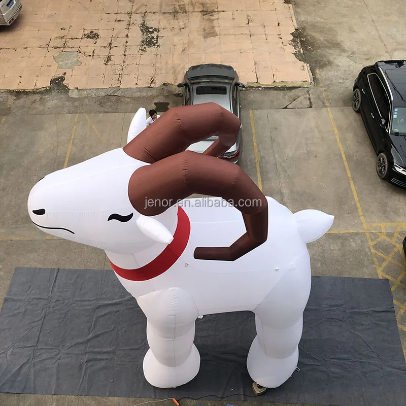 Customized Inflatable Goat Character Inflatable Cartoon Sheep Model for ...