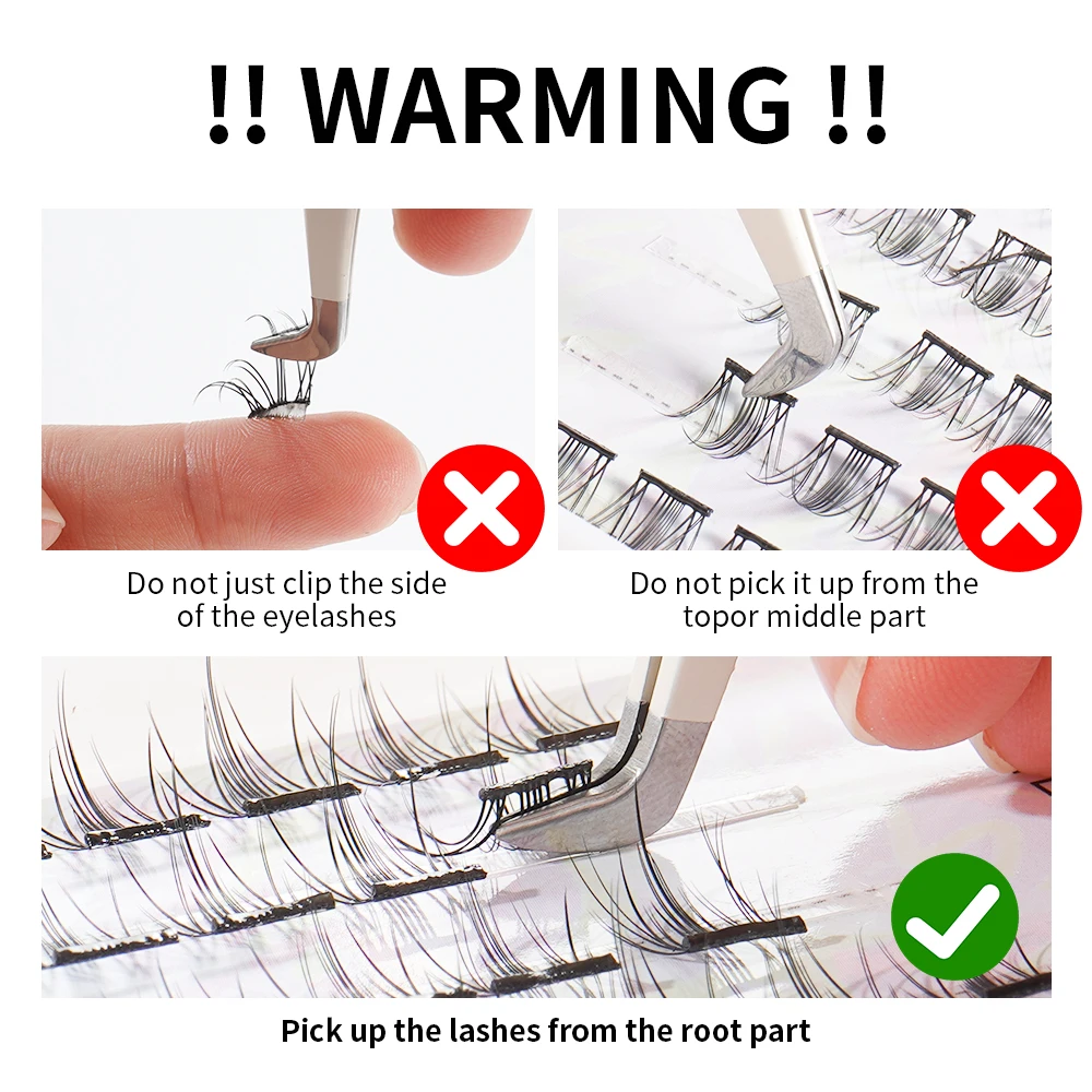 Custom Volume Silk Eyelash Extension Self-Adhesive Lashes No Glue Needed Eyelash Wild Animal ...