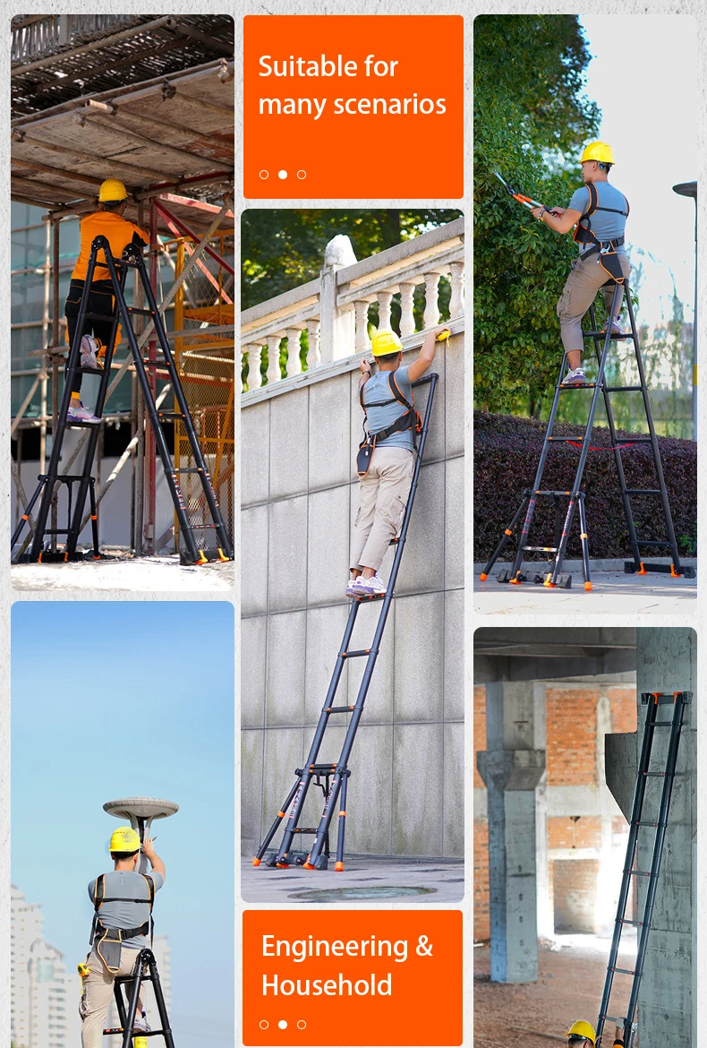 Wholesale Home Folding Ladder Multifunctional Aluminum Folding Step ...