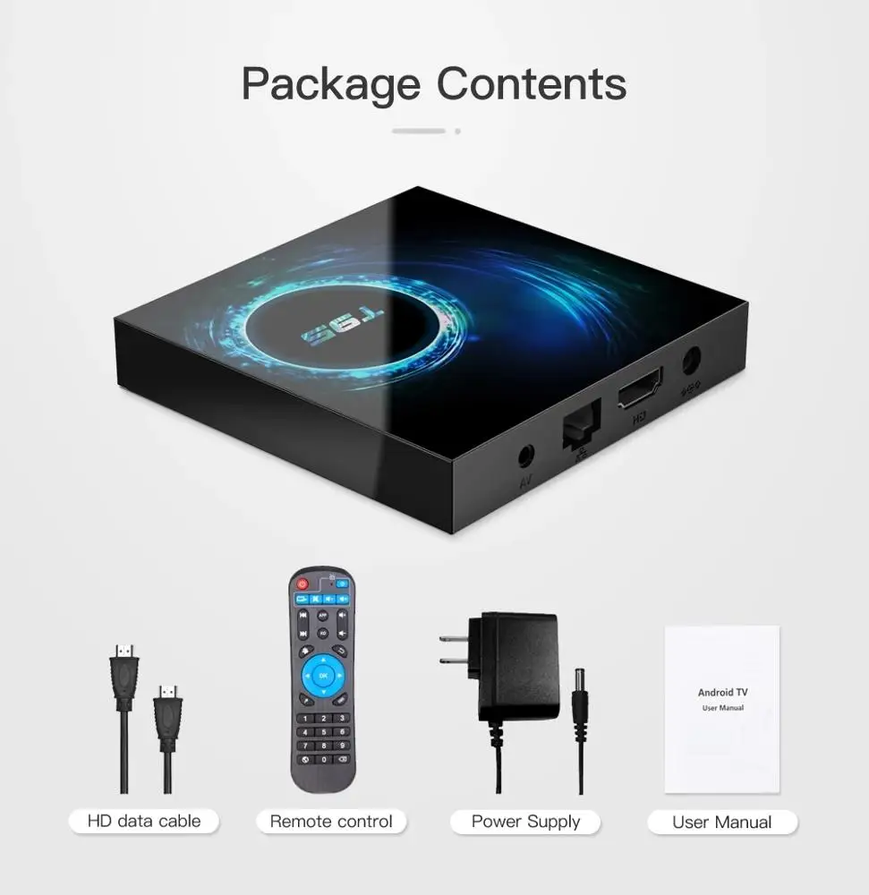 T95 4gb 64gb Android Tv Box 10,0 Smart Tvbox H616 2,4g Wifi Hdr 4k H ...