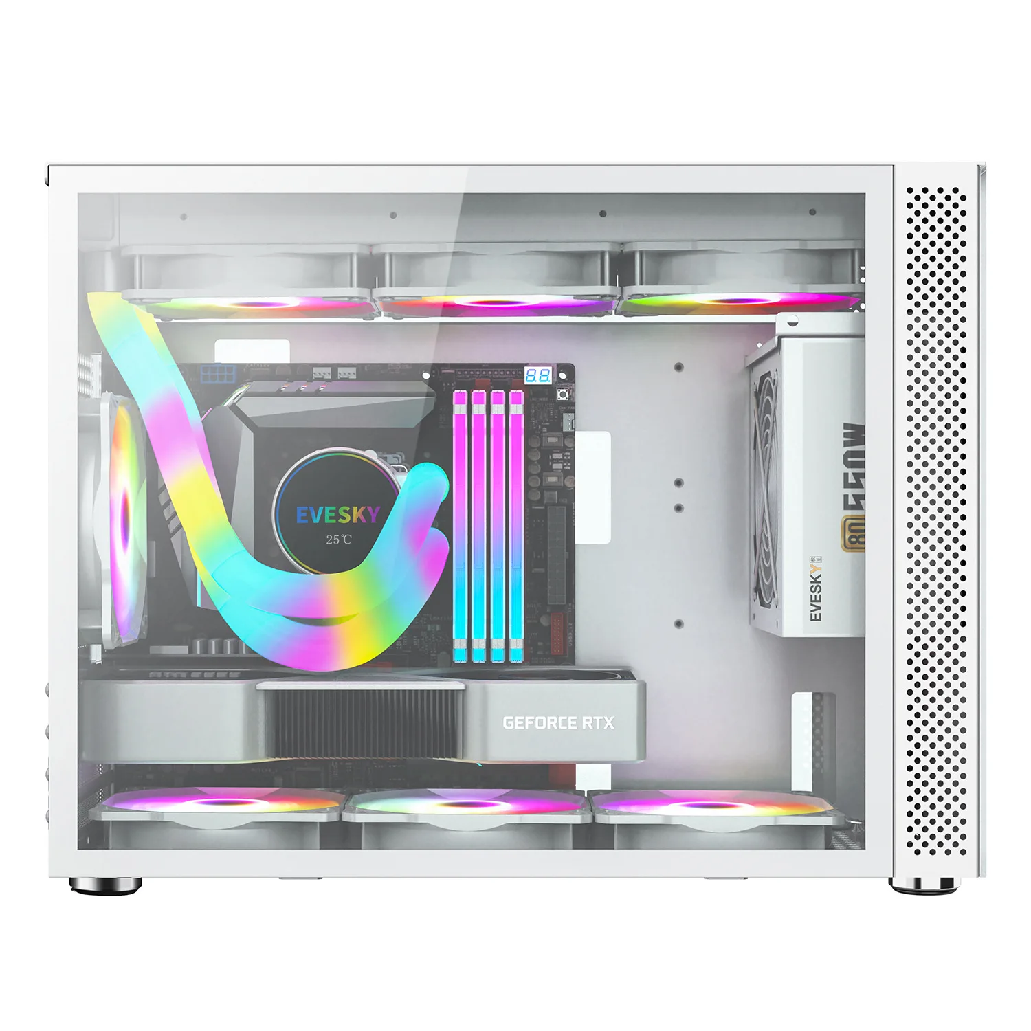 Aluminum Micro Atx Case Matx Desktop Chassis Gaming Pc Case With Diy ...