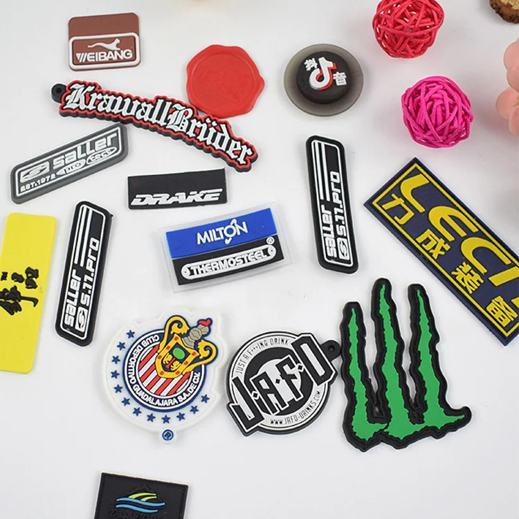 Eco-friendly Custom Clothing Rubber Logo Label Silicone Label Embossed ...