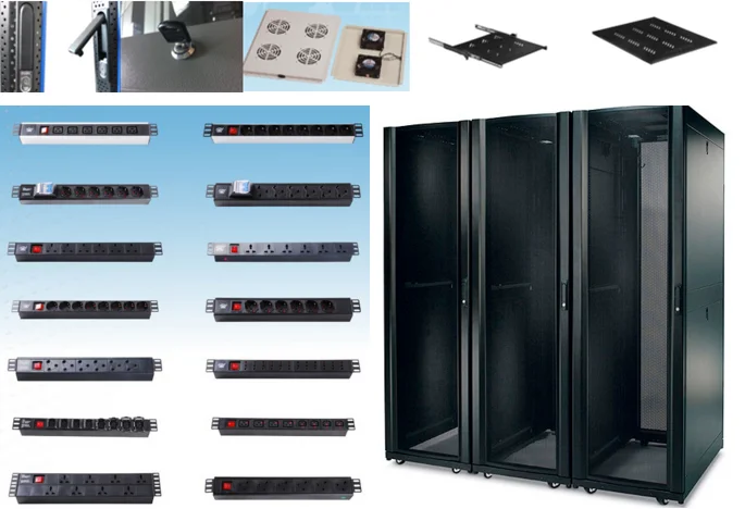 Factory Price 42U Wall Mount Double Section Server Rack Ordinary Hang ...