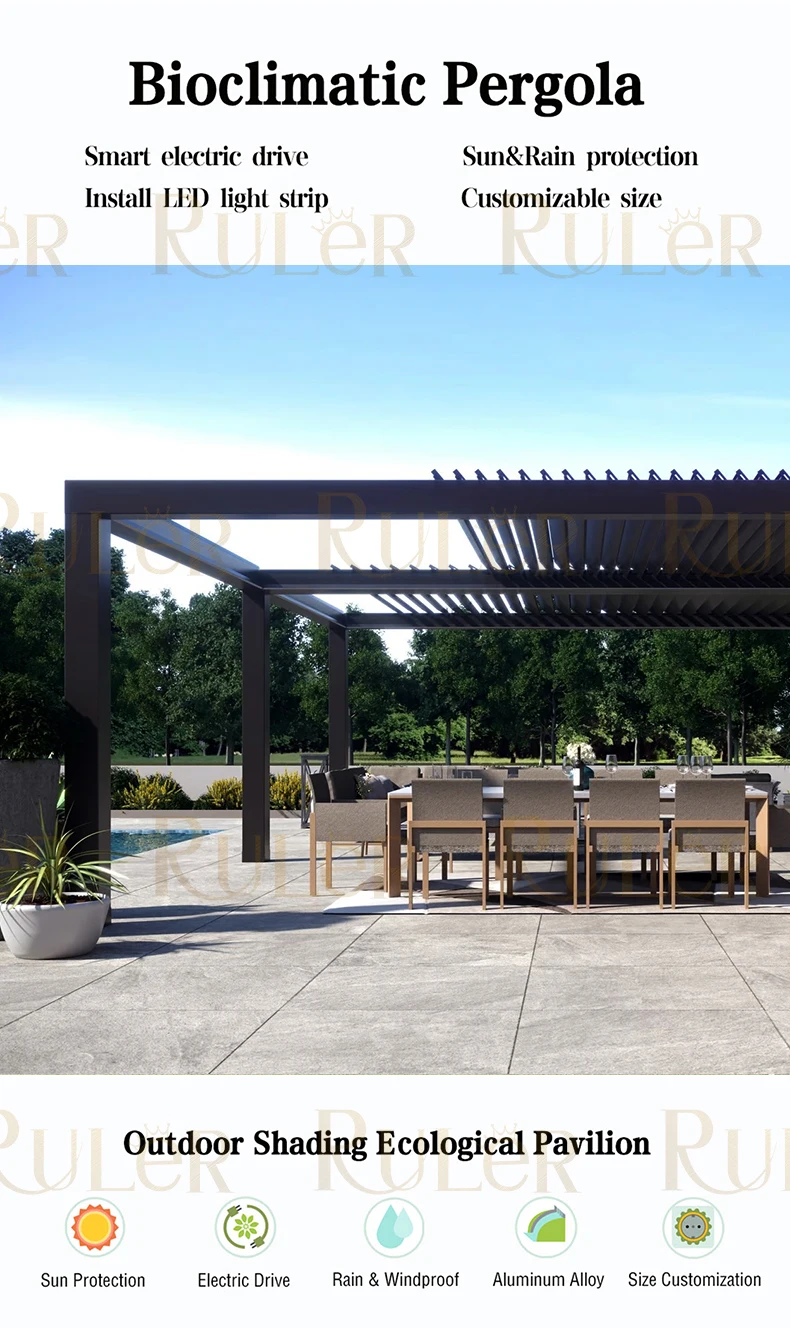 Telescopic Motorized Metal Skylight - Durable & Stylish