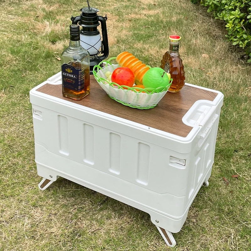 Collapsible Storage Bin with Lid Folding Side Opening Storage Box ...