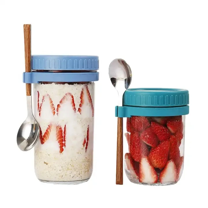 Empty Oatmeal Container Breakfast Cereal Cup Overnight Oats Mason Jars ...