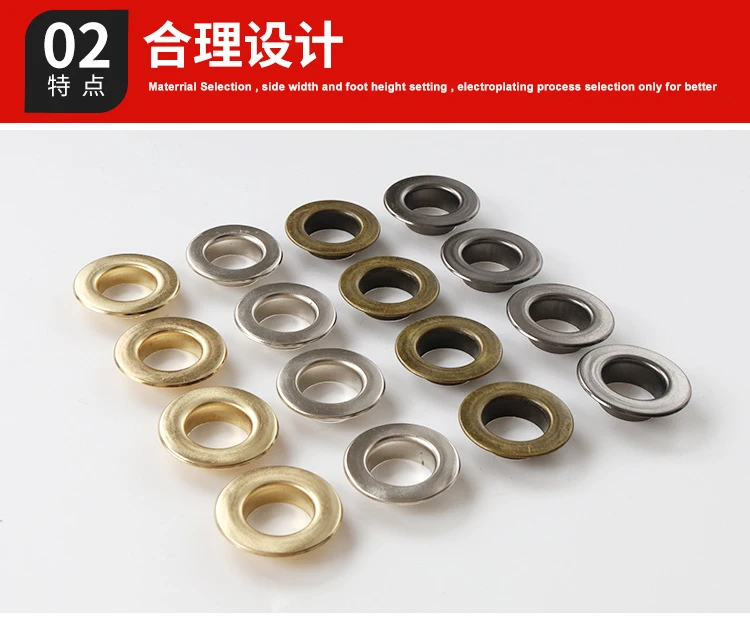 304 Stainless Steel Eyelet Grommets - Durable & Versatile