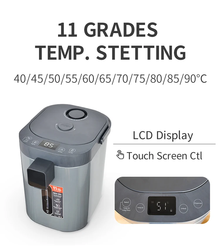 Portable Dispenser Tea Milk Coffee Stainless Steel Preserving Water ...